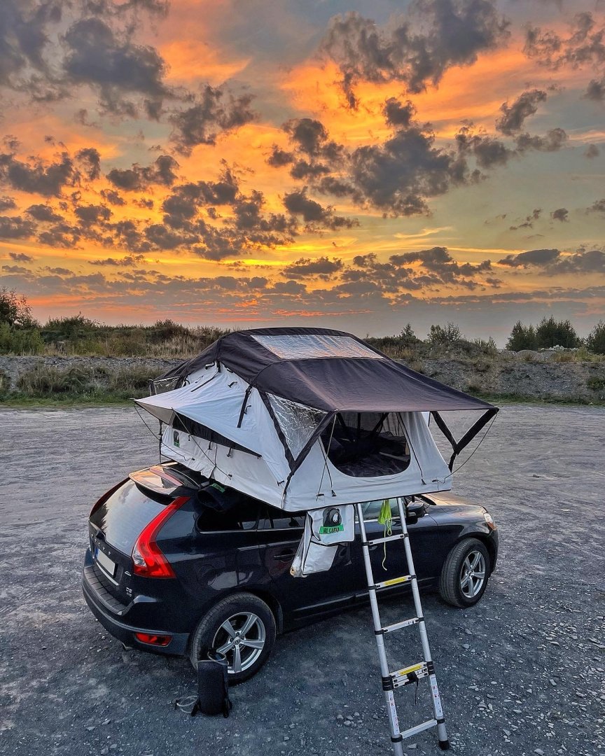 Střešní stan Wild camp 160 cm - autostan - Půjčovna kempového a ...